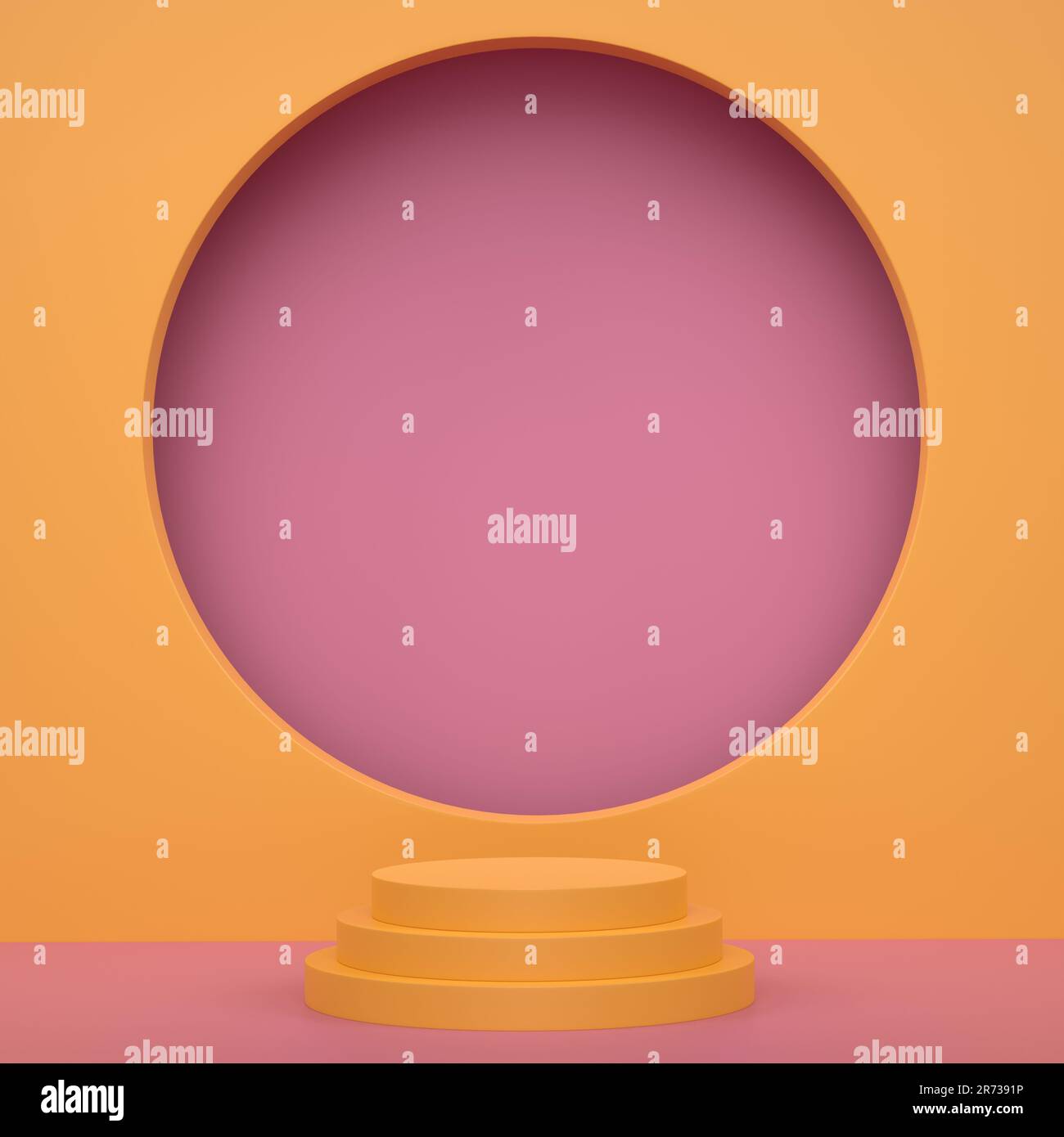 Abstract scene or podium for product showcase on monochrome background ...