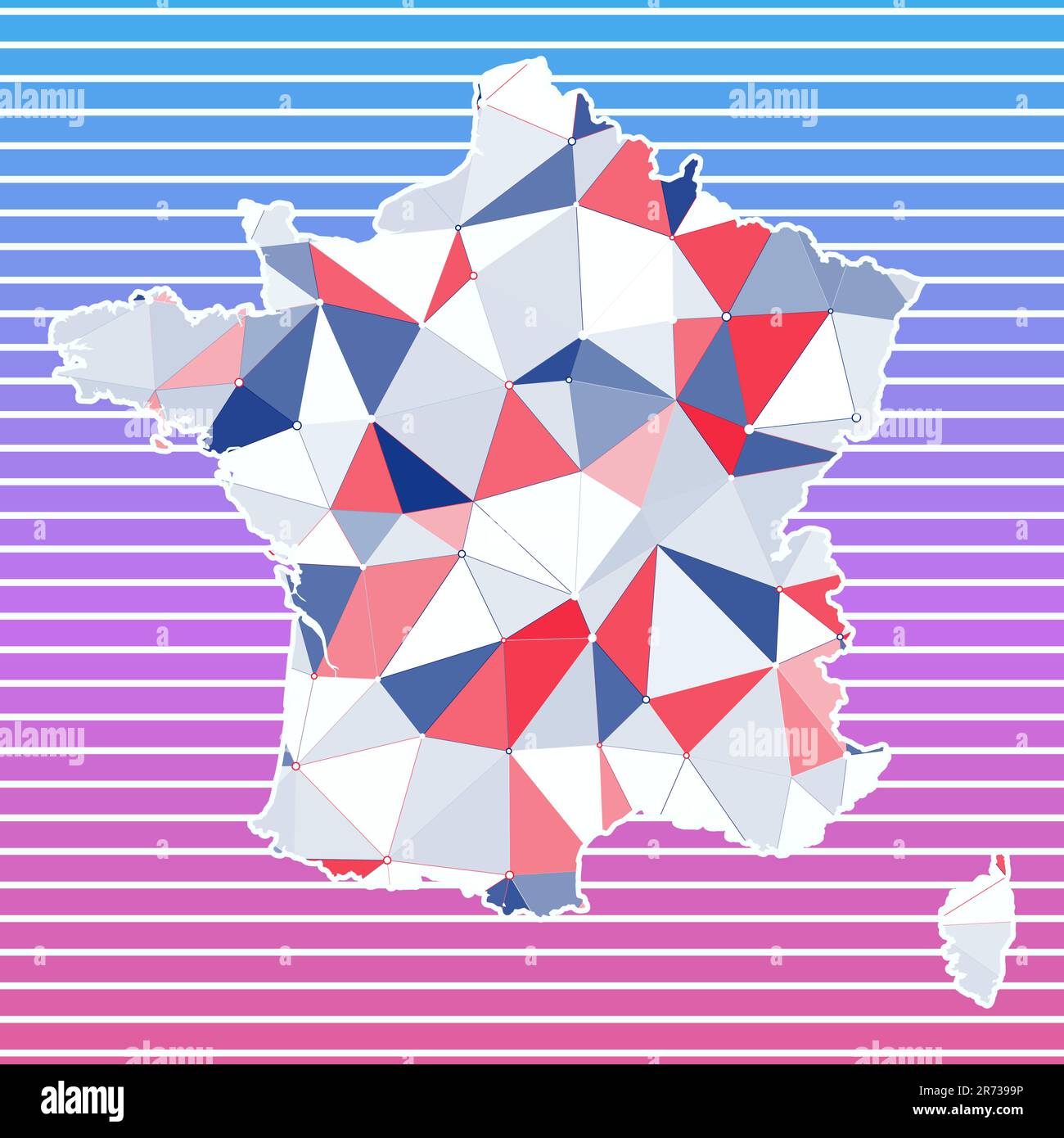 France vector illustration. France design on gradient stripes ...