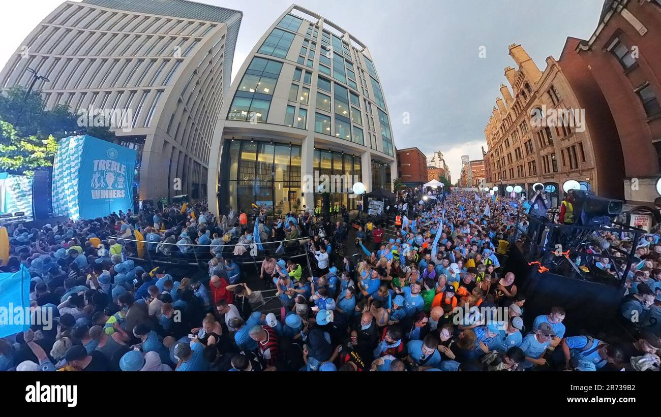 Manchester city victory parade and show, June 2023 Stock Photo - Alamy