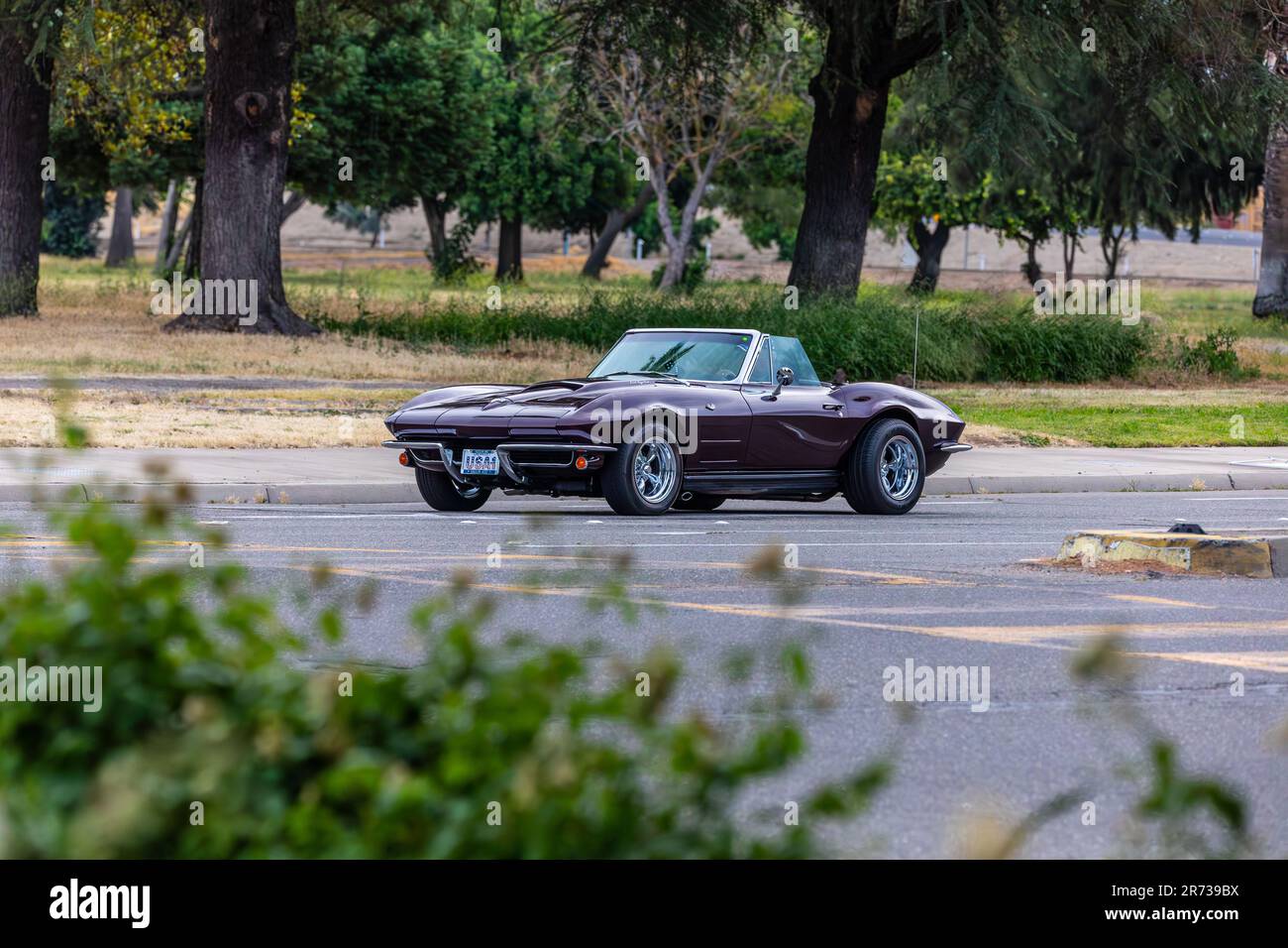 A 1964 Corvette at the North Modesto Kiwanis American Graffiti Car Show ...