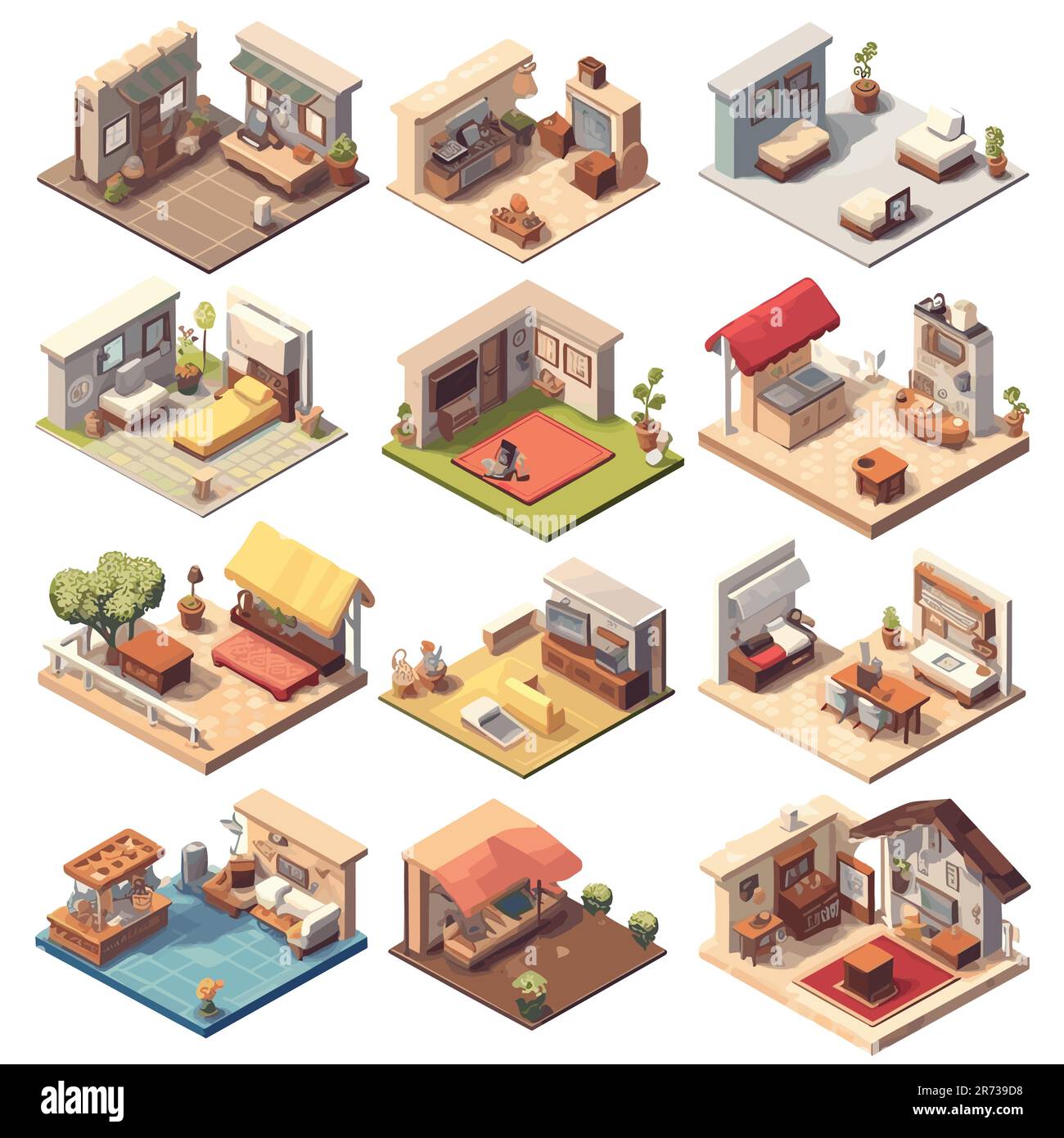 Cubicle vector vectors Stock Vector Images - Alamy