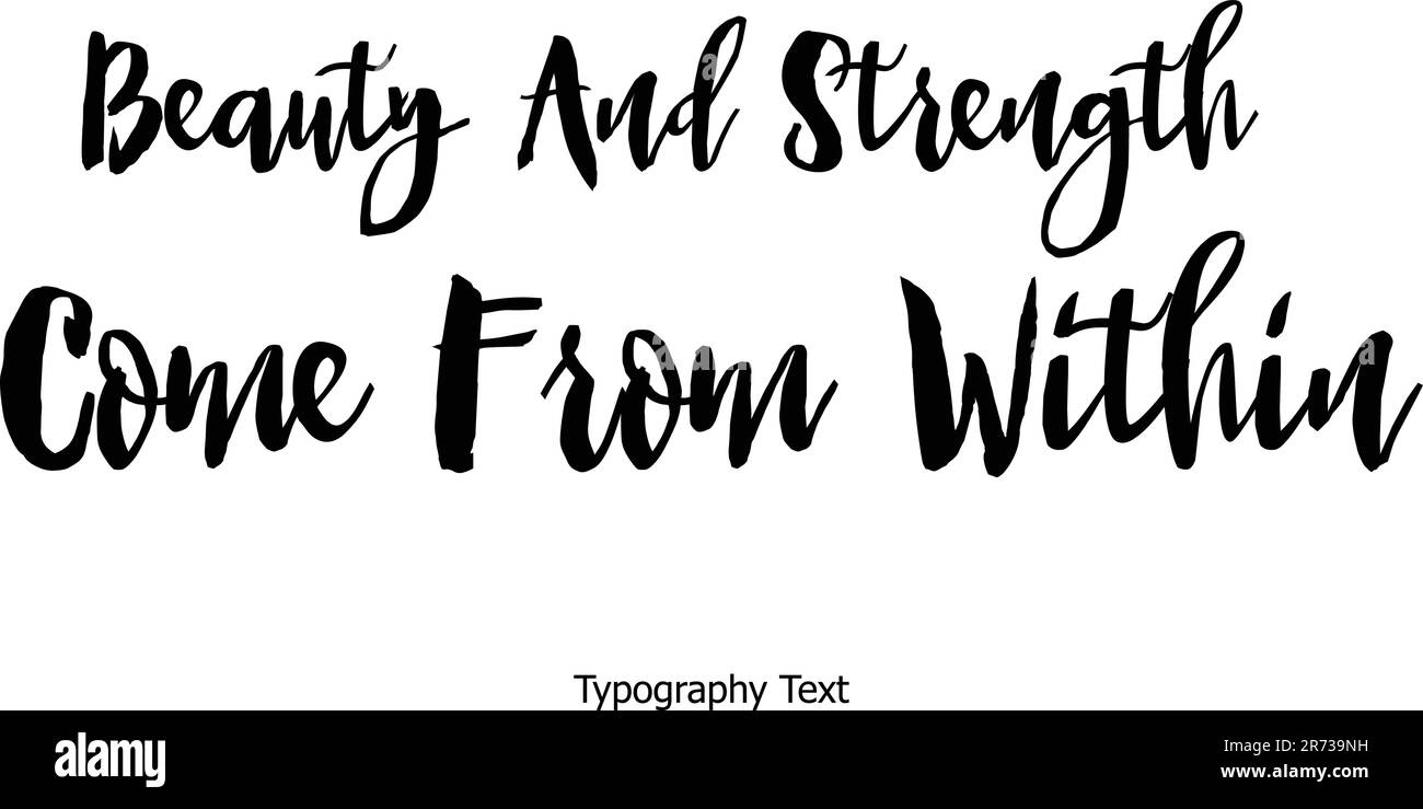Stylish Bold Typography Text Lettering Quote Vector Design Stock Vector ...