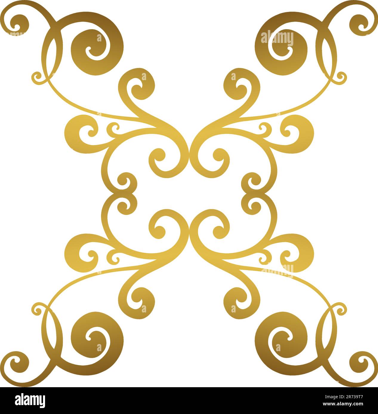 Damask vintage baroque scroll swirl. Victorian monogram heraldic shield ...