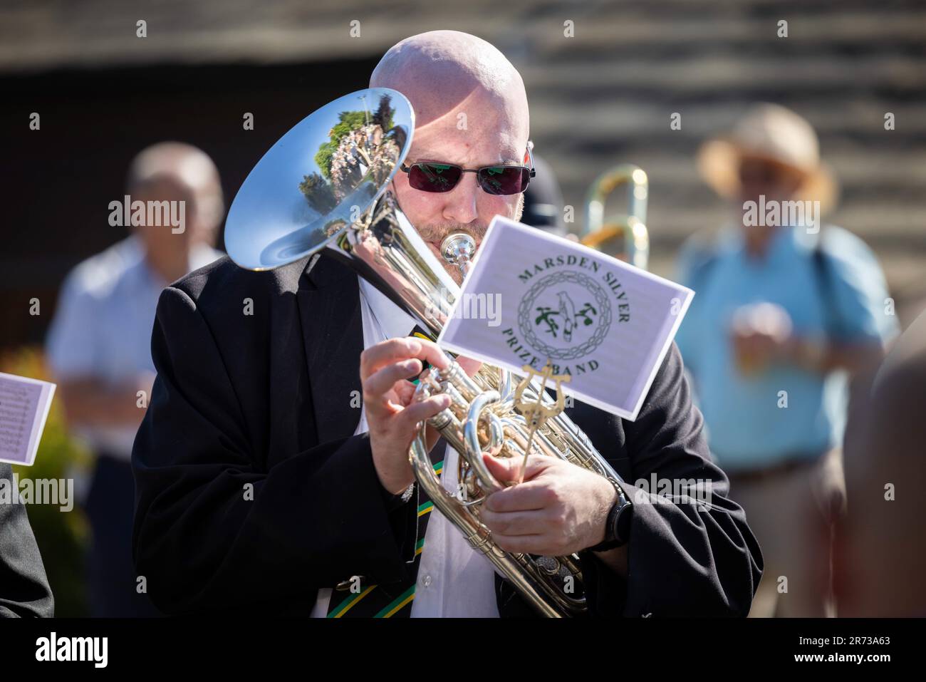 Whit Friday Brass Band contests. PIC shows Lydgate contest Stock Photo ...