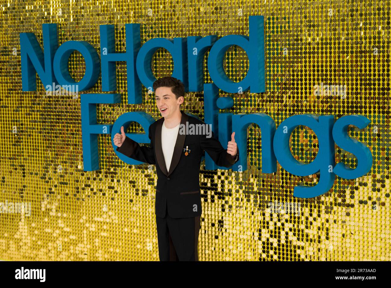 Andrew Barth Feldman poses for photographers upon arrival at the ...