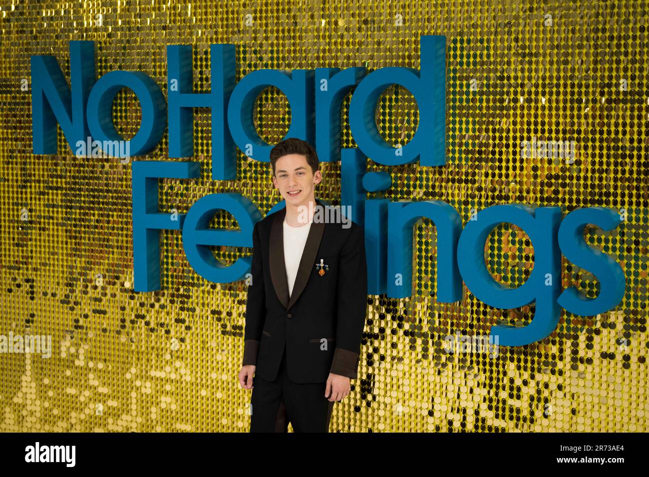 Andrew Barth Feldman poses for photographers upon arrival at the ...