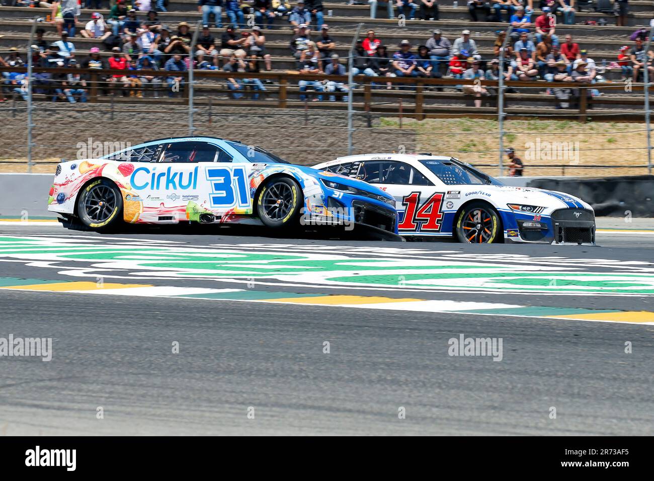 SONOMA, CA - JUNE 11: Justin Haley (#31 Kaulig Racing Cirkul Chevrolet ...