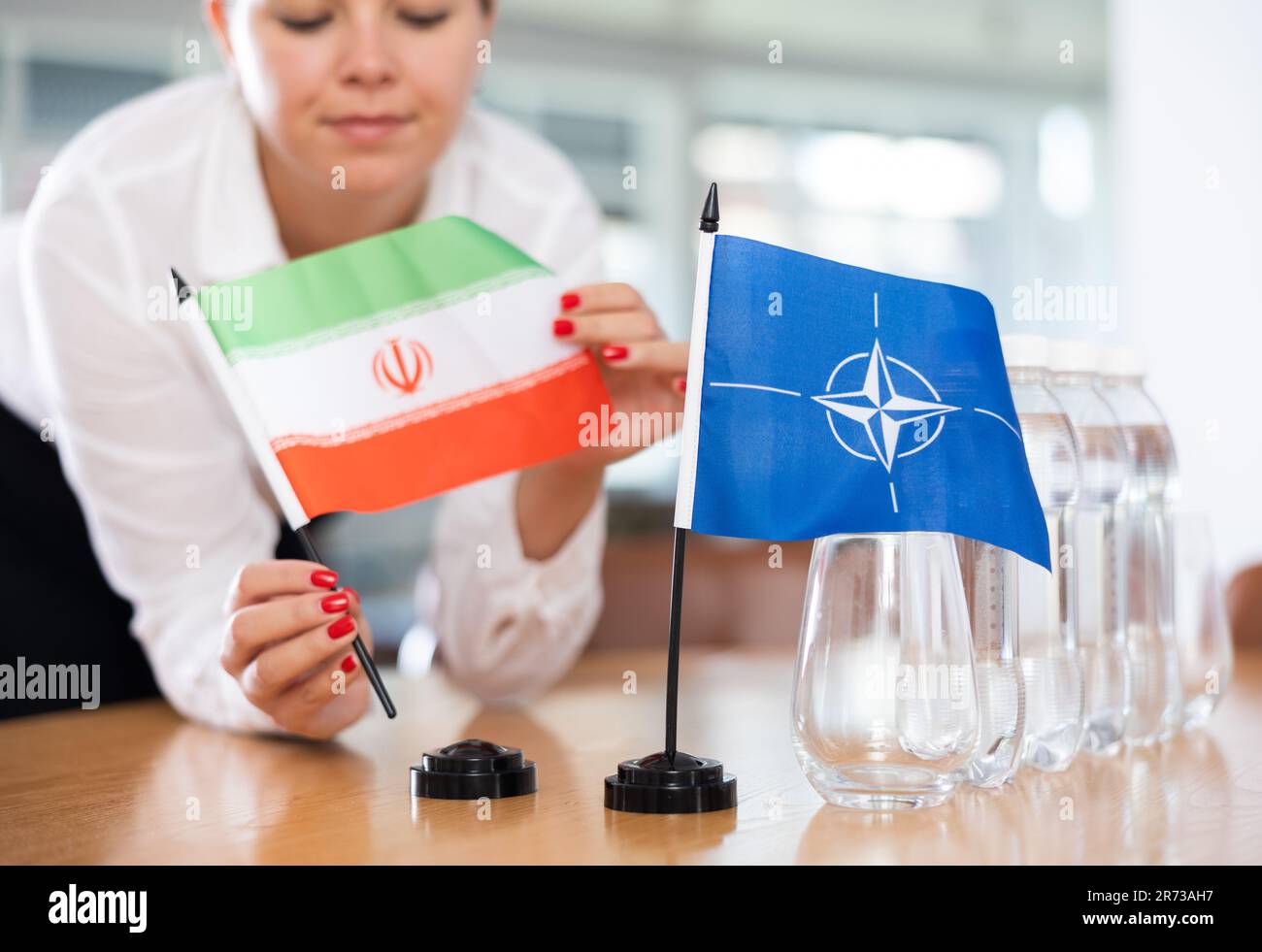 Nato conference table hi-res stock photography and images - Alamy