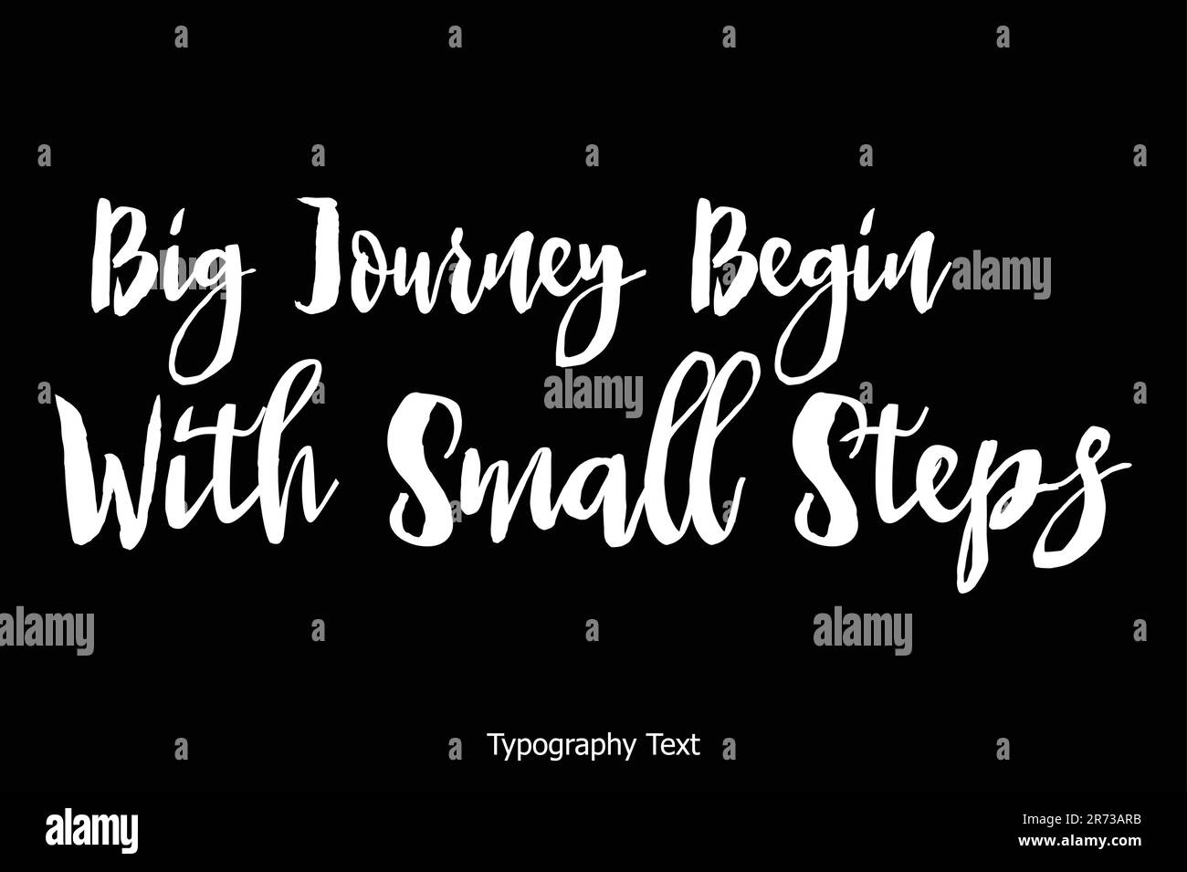 Stylish Bold Typography Text Lettering Quote Vector Design Stock Vector ...
