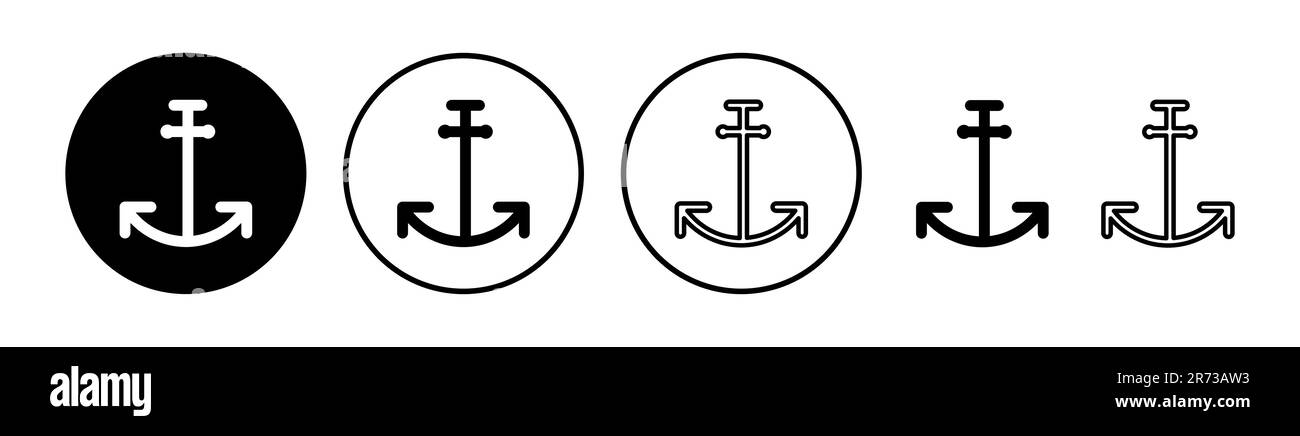 Anchor icon vector. Anchor sign. marine symbol Stock Vector Image & Art ...