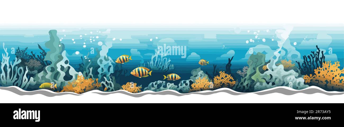 Undersea vector vectors hi-res stock photography and images - Alamy
