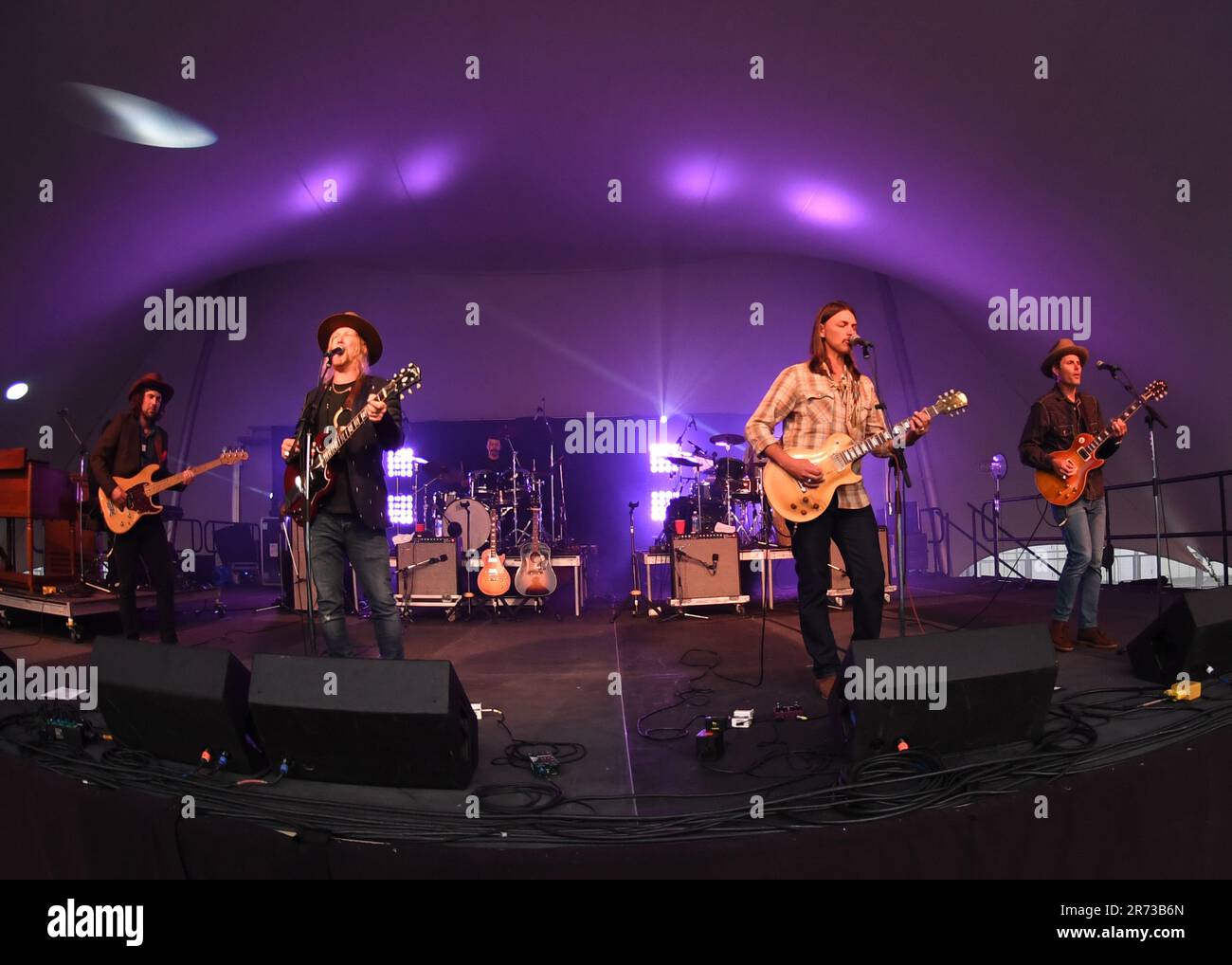 June 9, 2023, Norfolk, Virginia, USA: The Allman Betts Band brings the ...