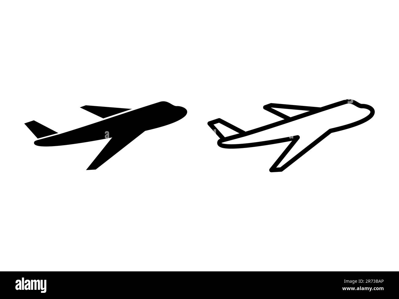 Plane icon set. Airplane icon vector. Flight transport symbol. Travel ...
