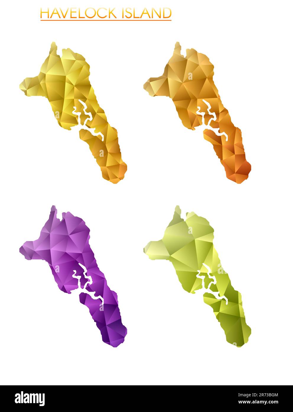 Havelock island map hi-res stock photography and images - Alamy