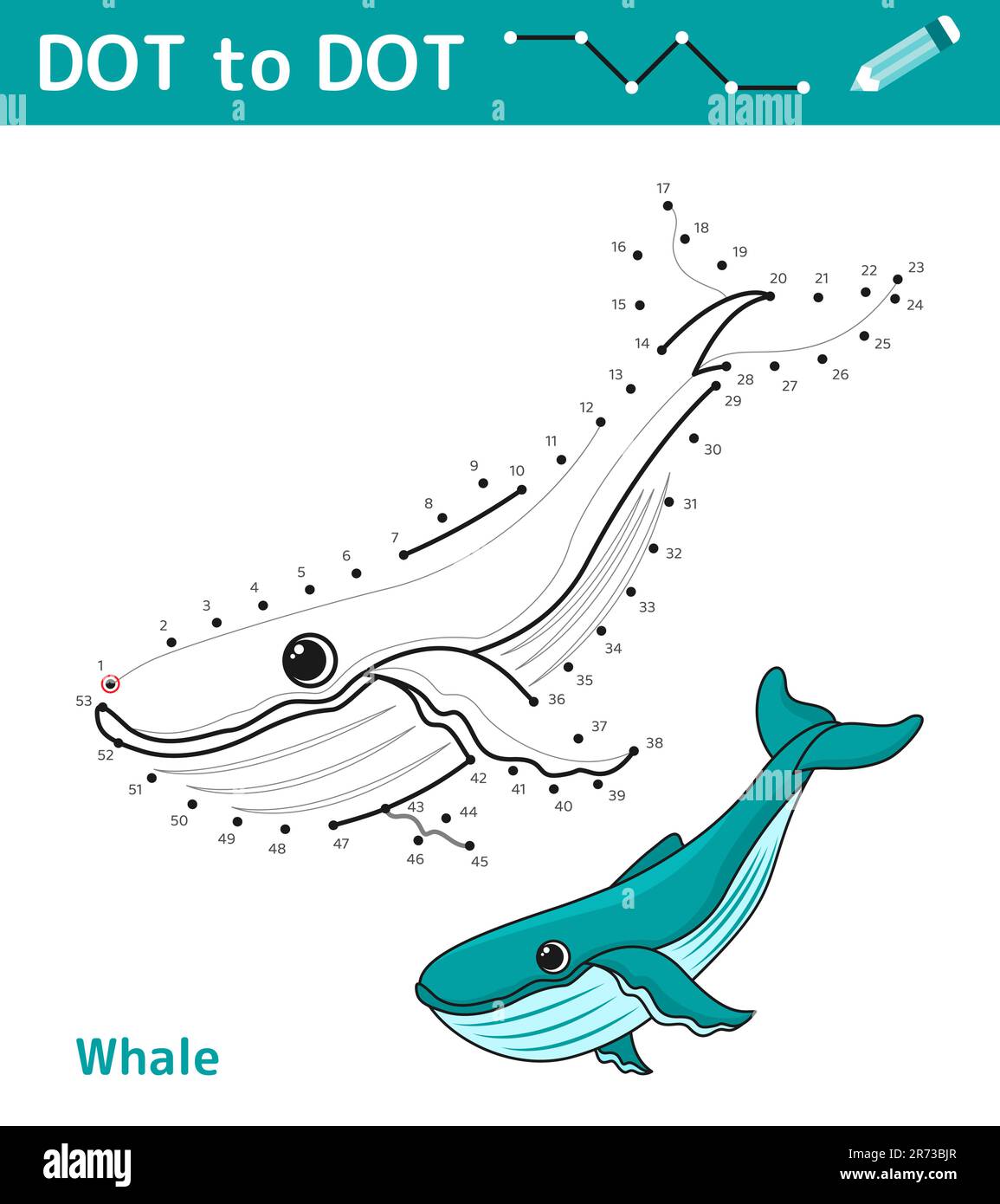 Numbers game Dot to dot. Math game for kids Stock Vector Image & Art ...