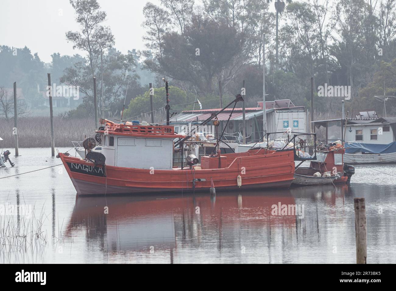 Montevideo, Uruguay : 2023 04 27 : Fishing boats on a Cloudy day in La ...
