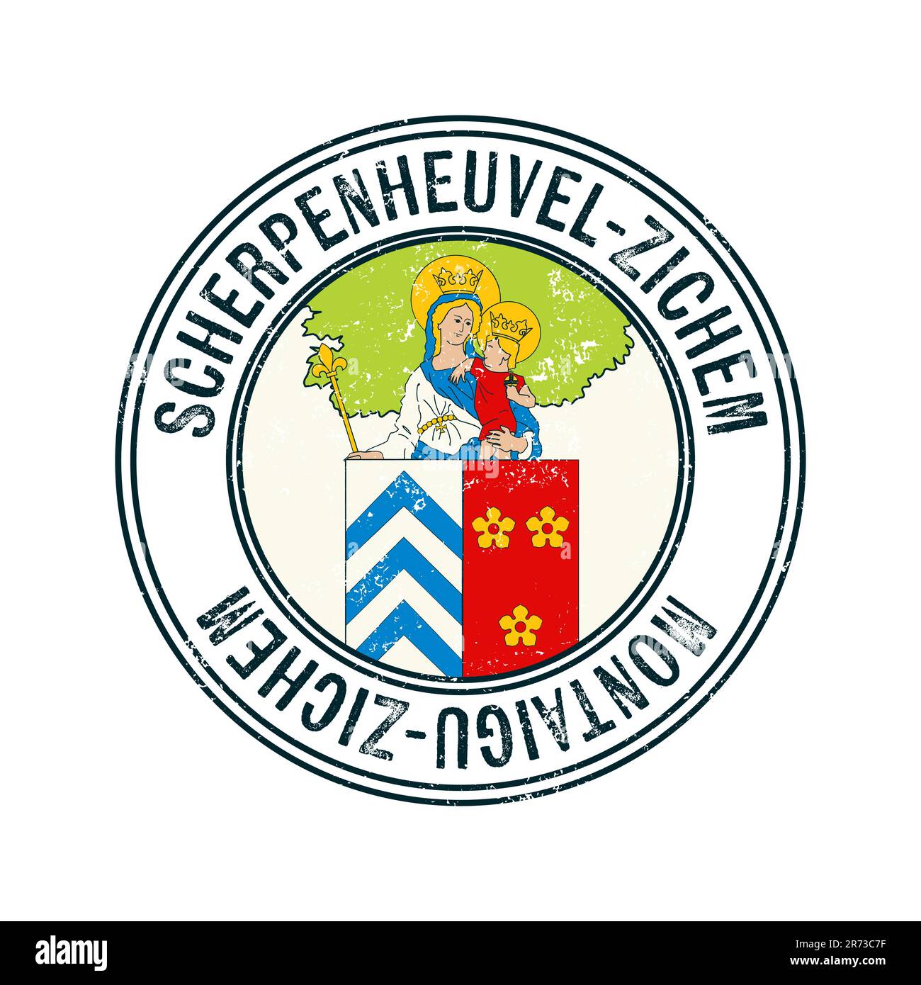 Scherpenheuvel zichem vector vectors hi-res stock photography and ...