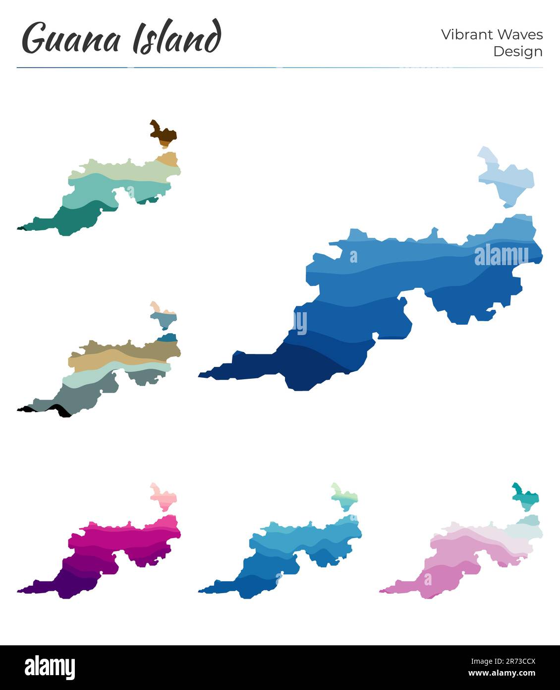 Island guana island map Stock Vector Images - Alamy