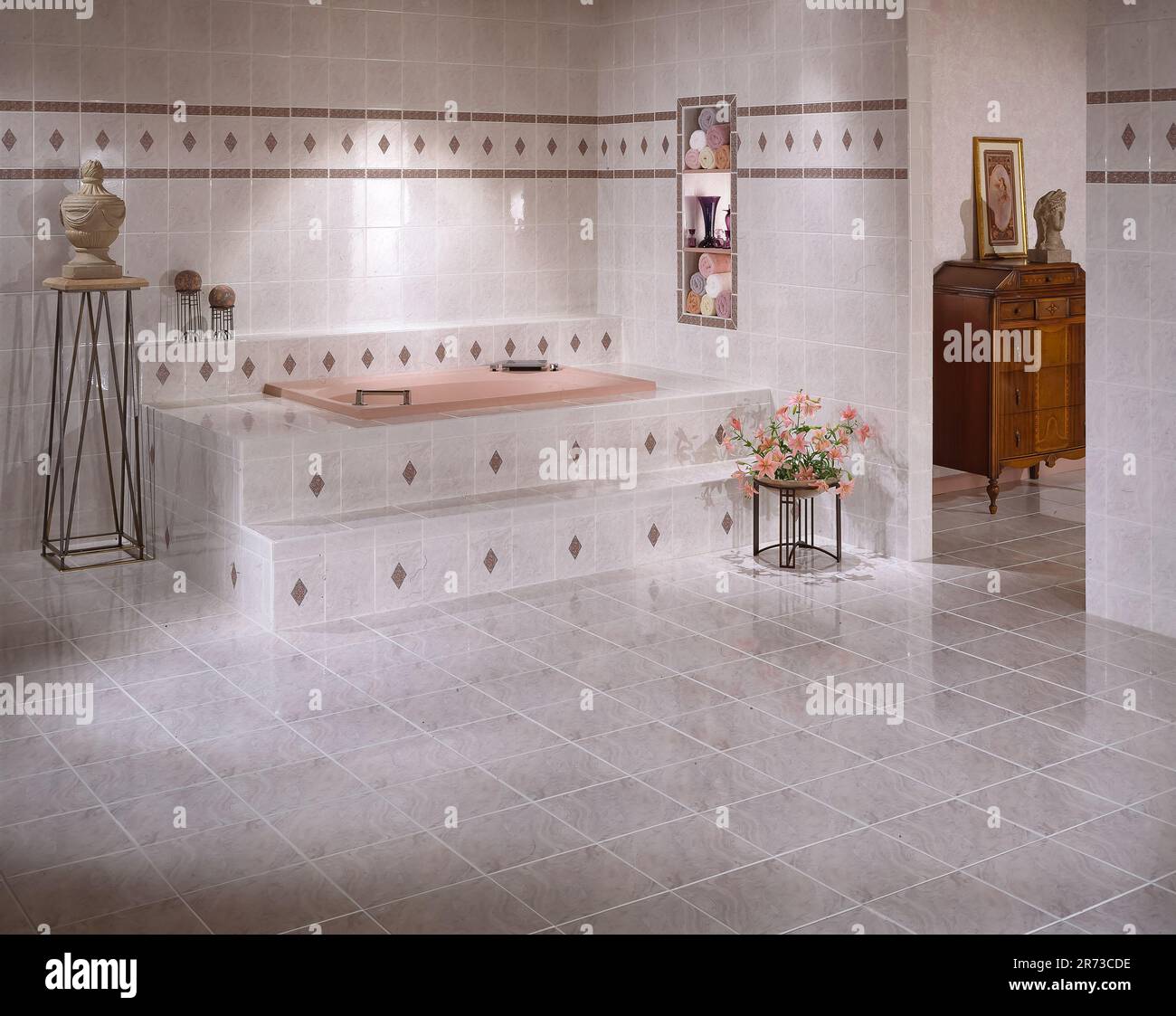 Modern, traditional and classic bathrooms. Ceramic tile Stock Photo - Alamy