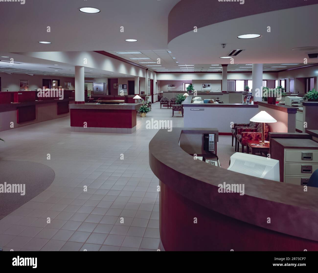Architectural interior, business office, reception areas Stock Photo ...