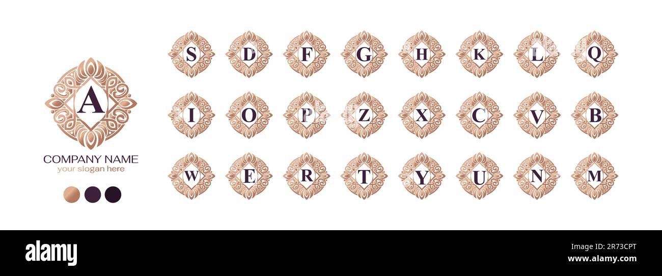 Letter a type victorian Stock Vector Images - Alamy