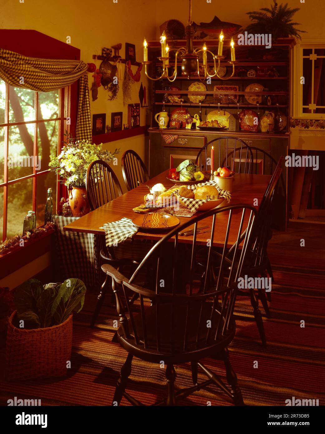 Architecture wood chairs and family tables hi-res stock photography and ...