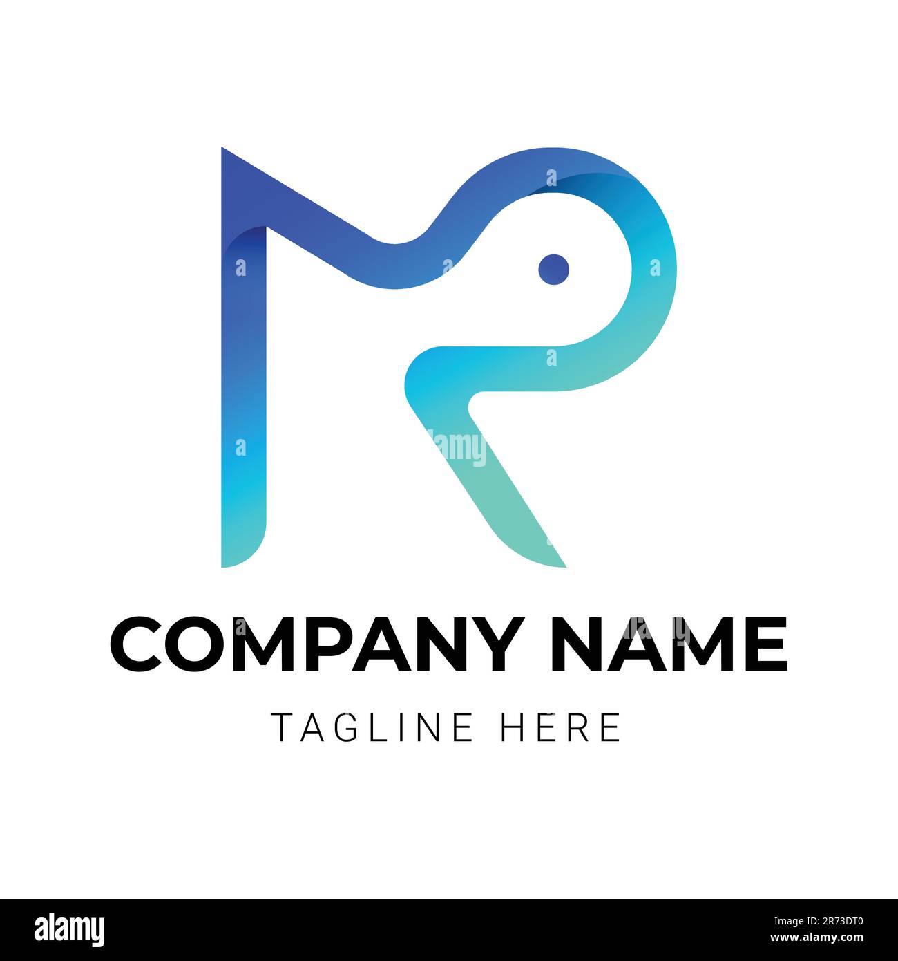 Letter gradient colorful logo design Stock Vector Image & Art - Alamy