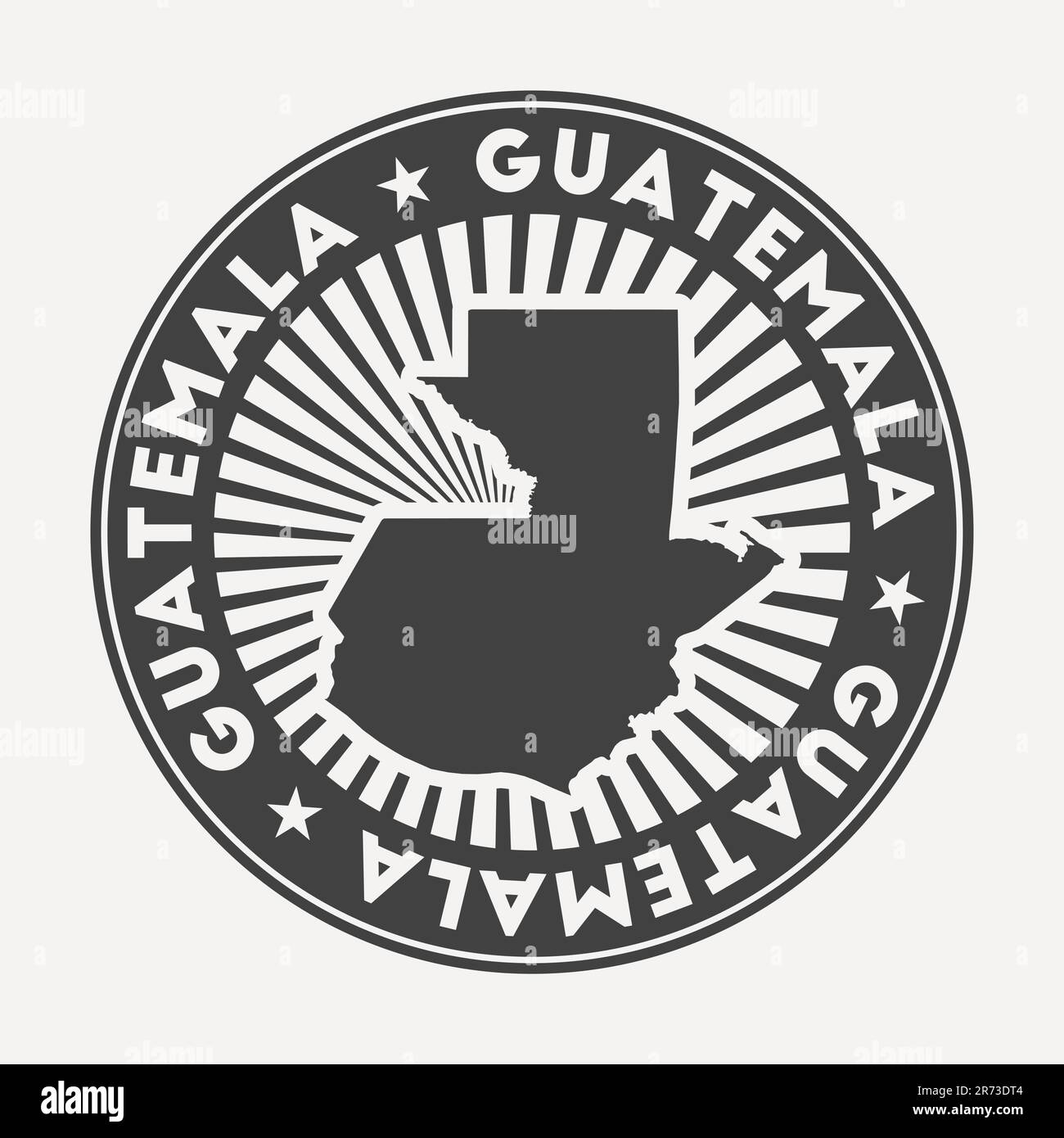 Guatemala round logo. Vintage travel badge with the circular name and ...