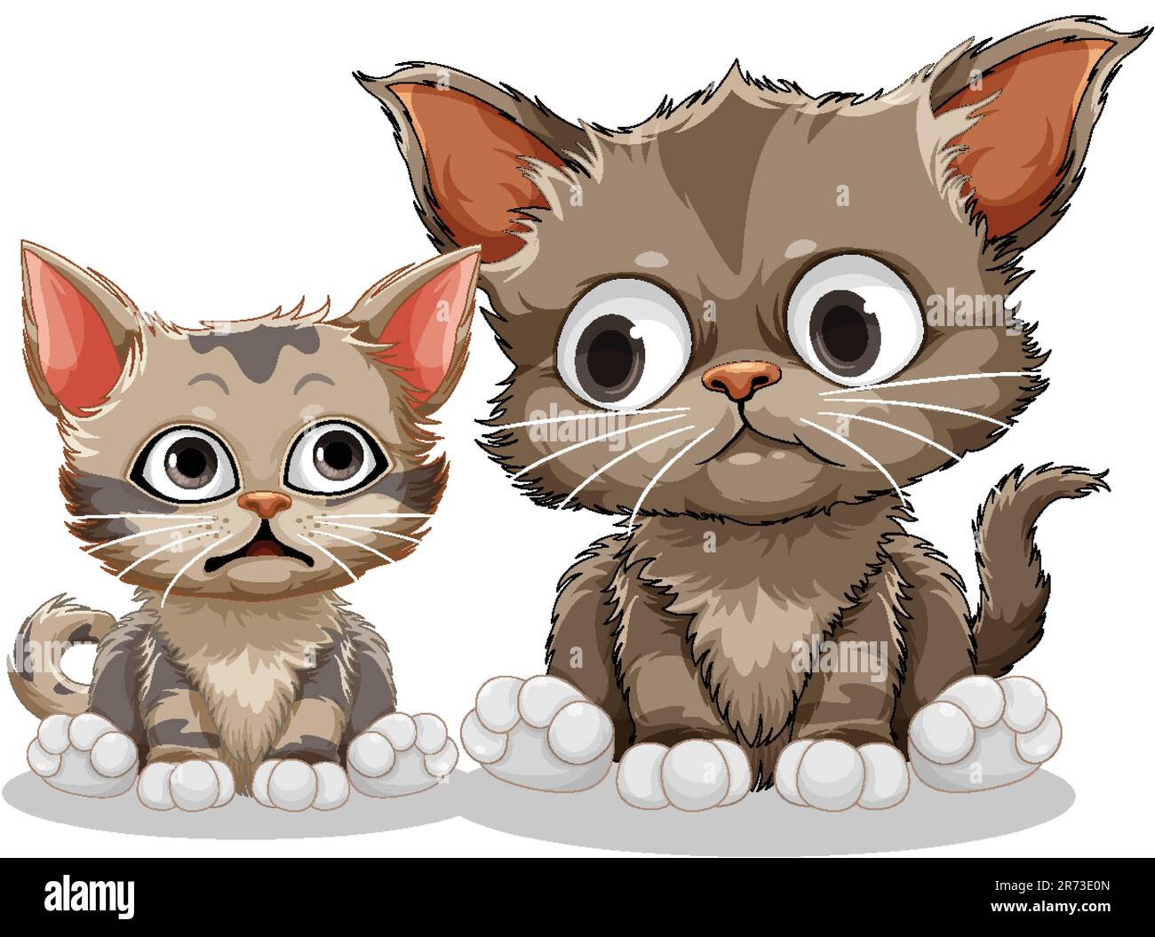 Cute cat cartoon character illustration Stock Vector Image & Art - Alamy