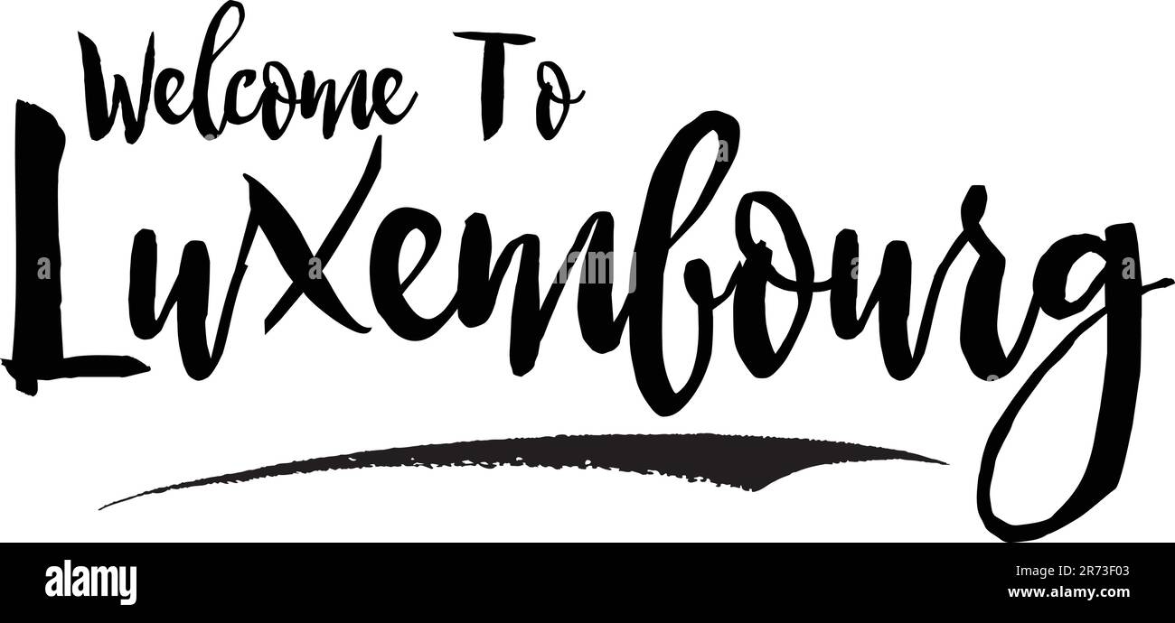 Country Name In Elegant Bold Typography Text Lettering Vector Art ...