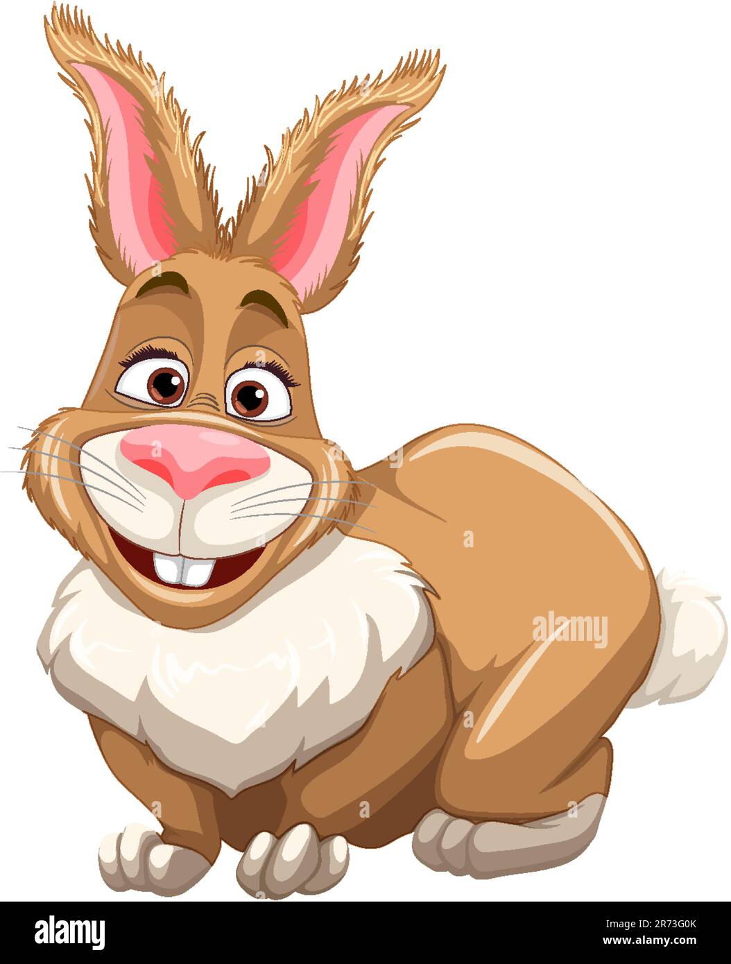 Cute rabbit cartoon character illustration Stock Vector Image & Art - Alamy
