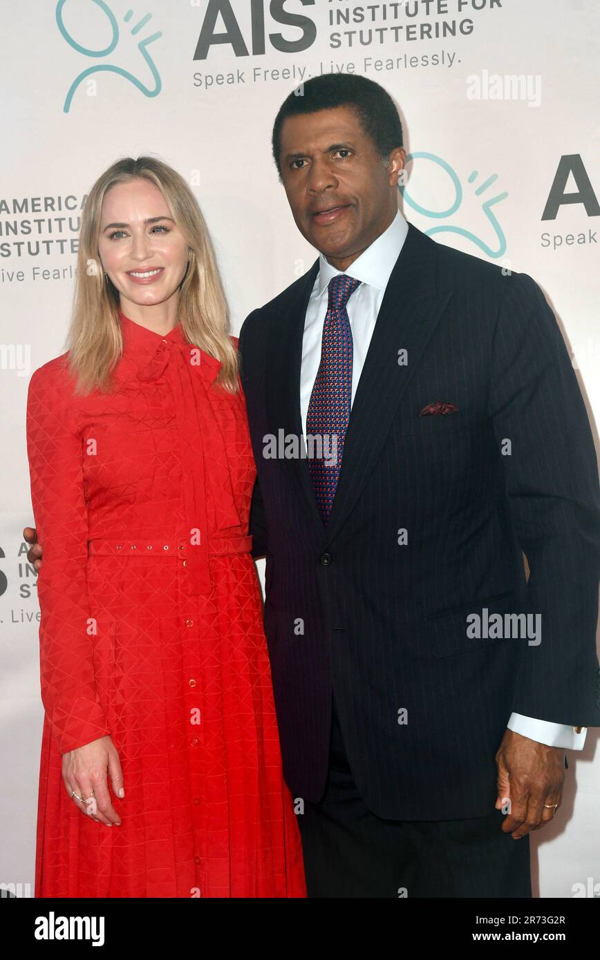 New York, NY, USA. 12th June, 2023. Emily Blunt and Dr. Philip O. Ozuah ...