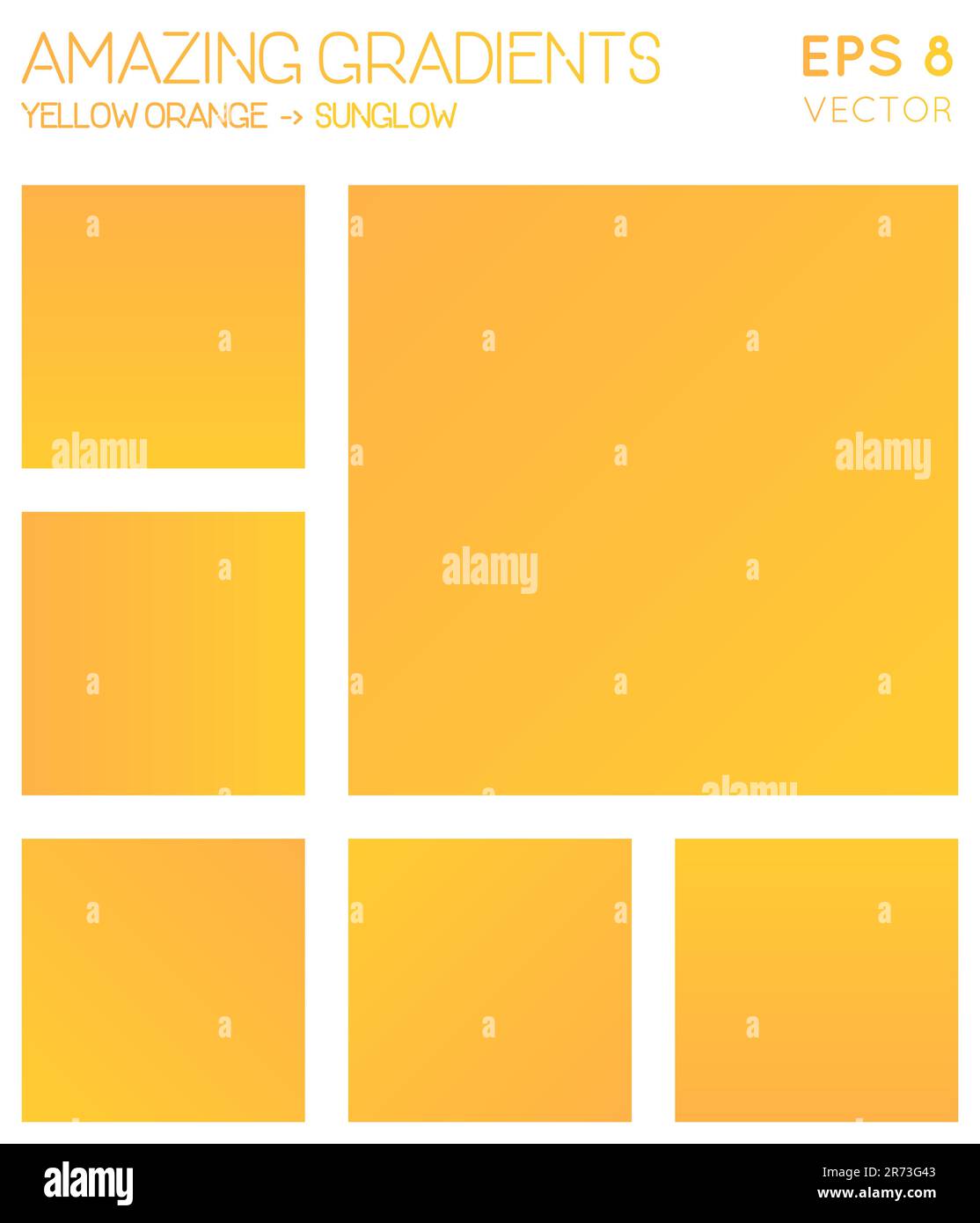 Colorful gradients in yellow orange, sunglow color tones. Admirable ...