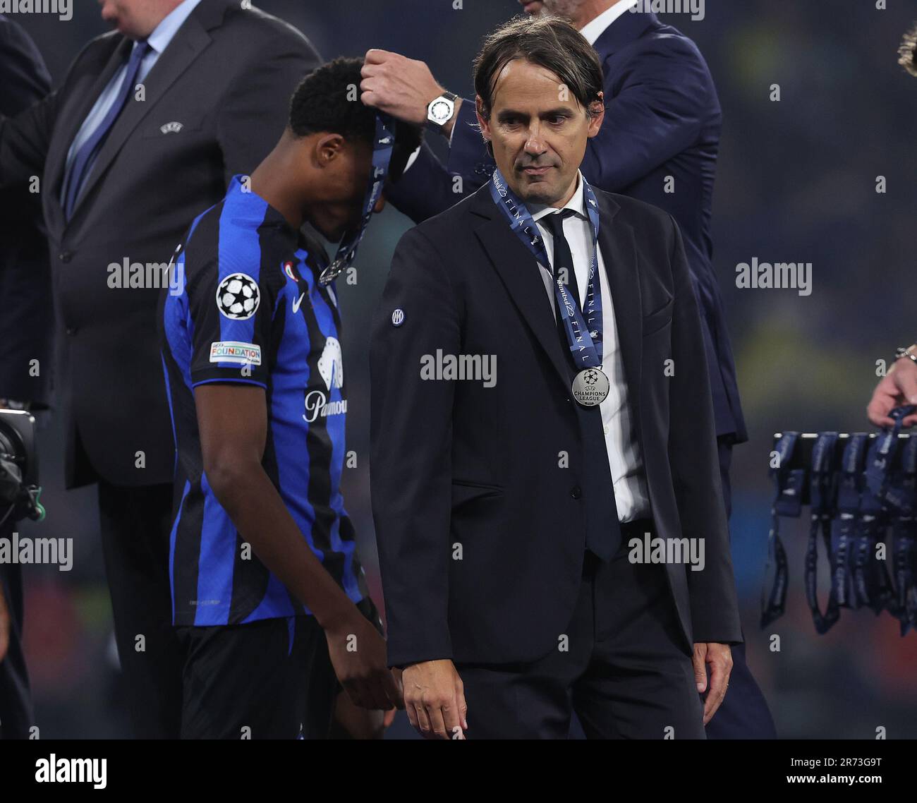 Istanbul, Turkey. 10th June, 2023. Inter coach Simone Inzaghi look ...