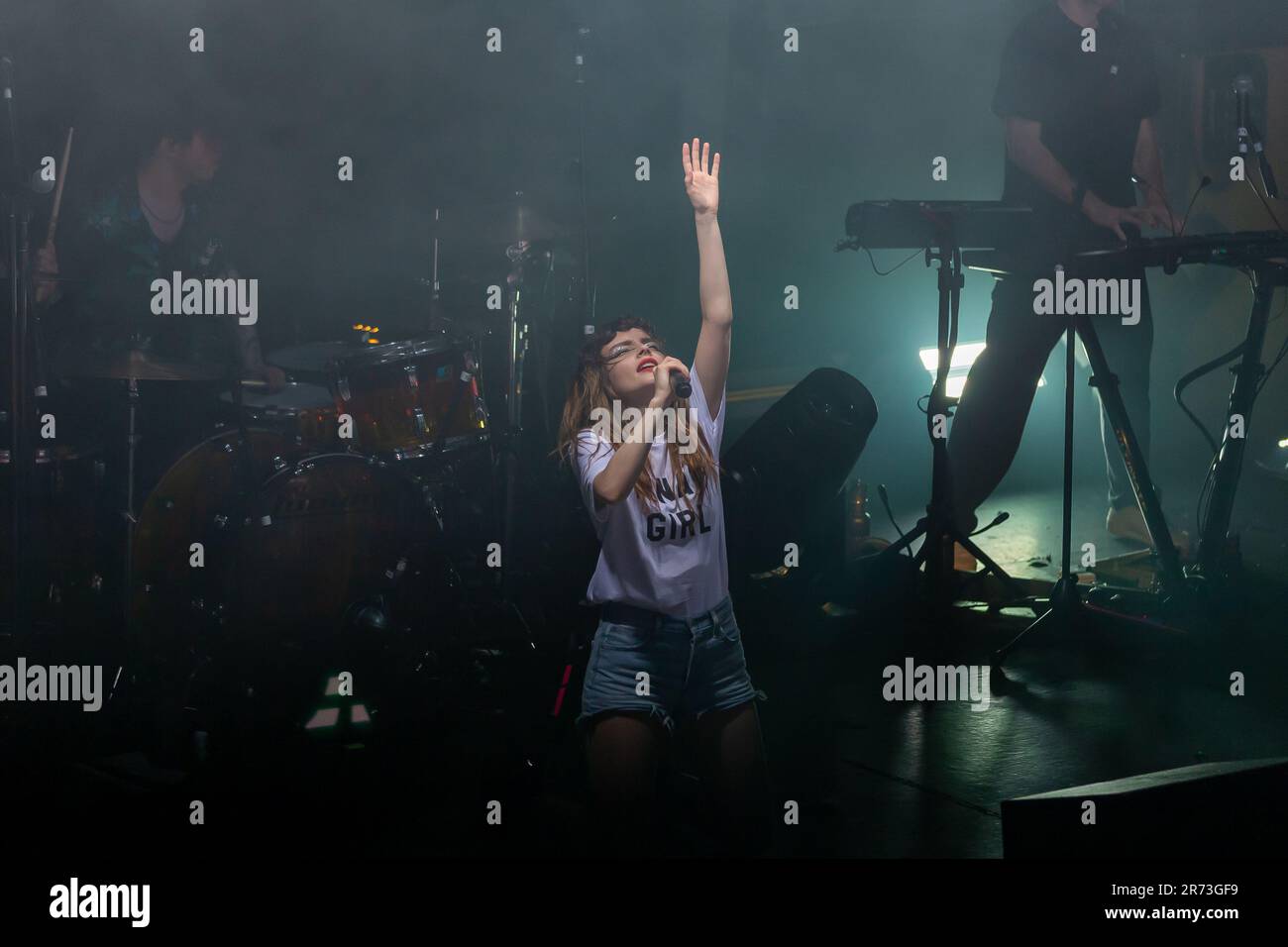 Dundee, Scotland. 12th June 2023. Scottish electro-pop band CHVRCHES ...