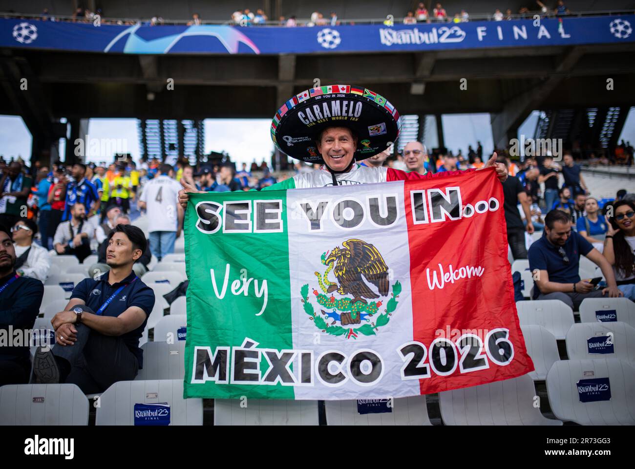 Istanbul, Turkey. 10th Jun 2023. Mexico Fan Caramelo Manchester City ...