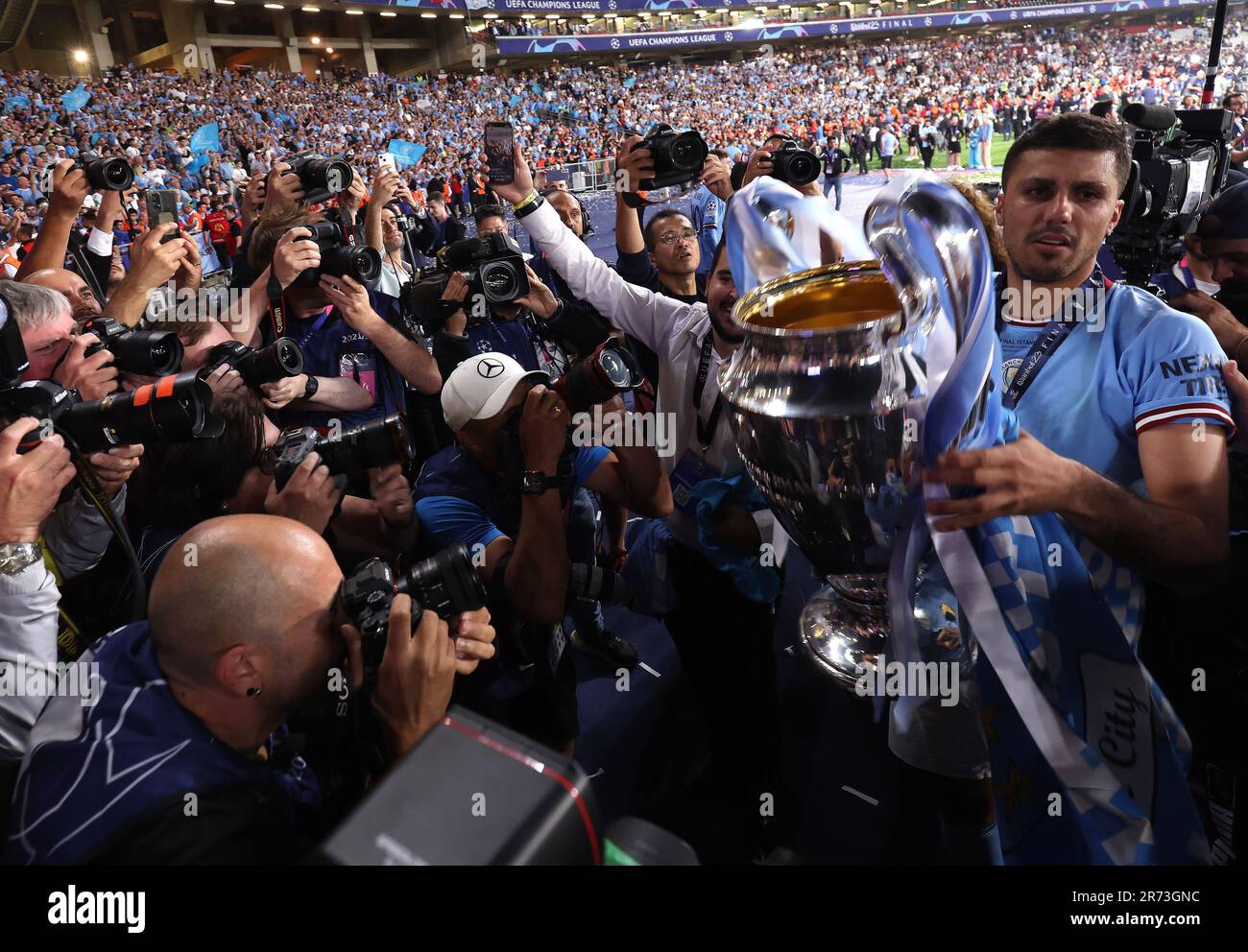Champions league 2023 final trophy hi-res stock photography and images ...