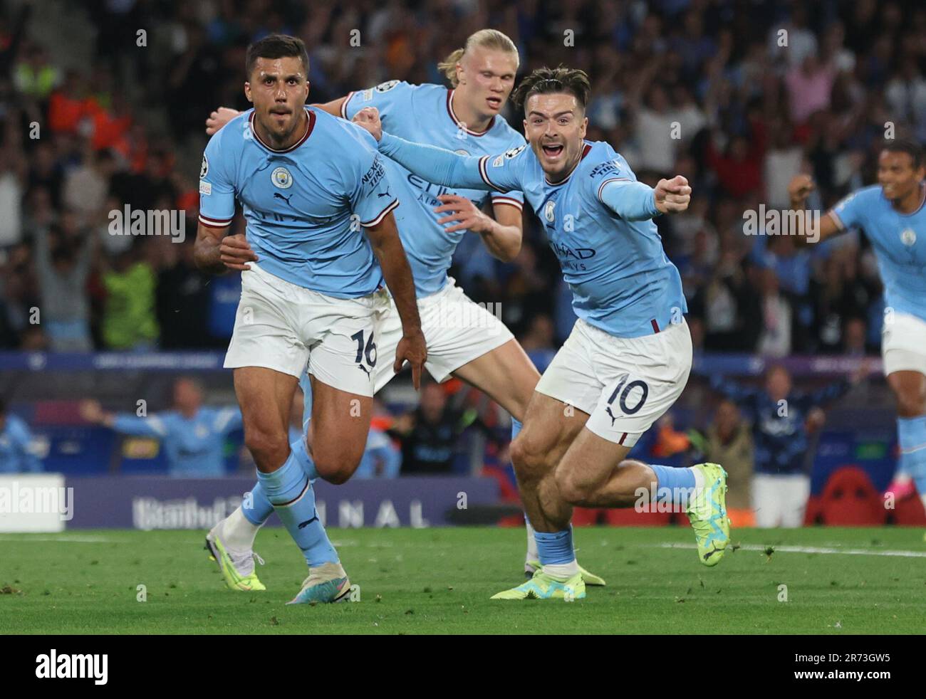 Istanbul, Turkey. 10th June, 2023. Rodri of Manchester City celebrate ...