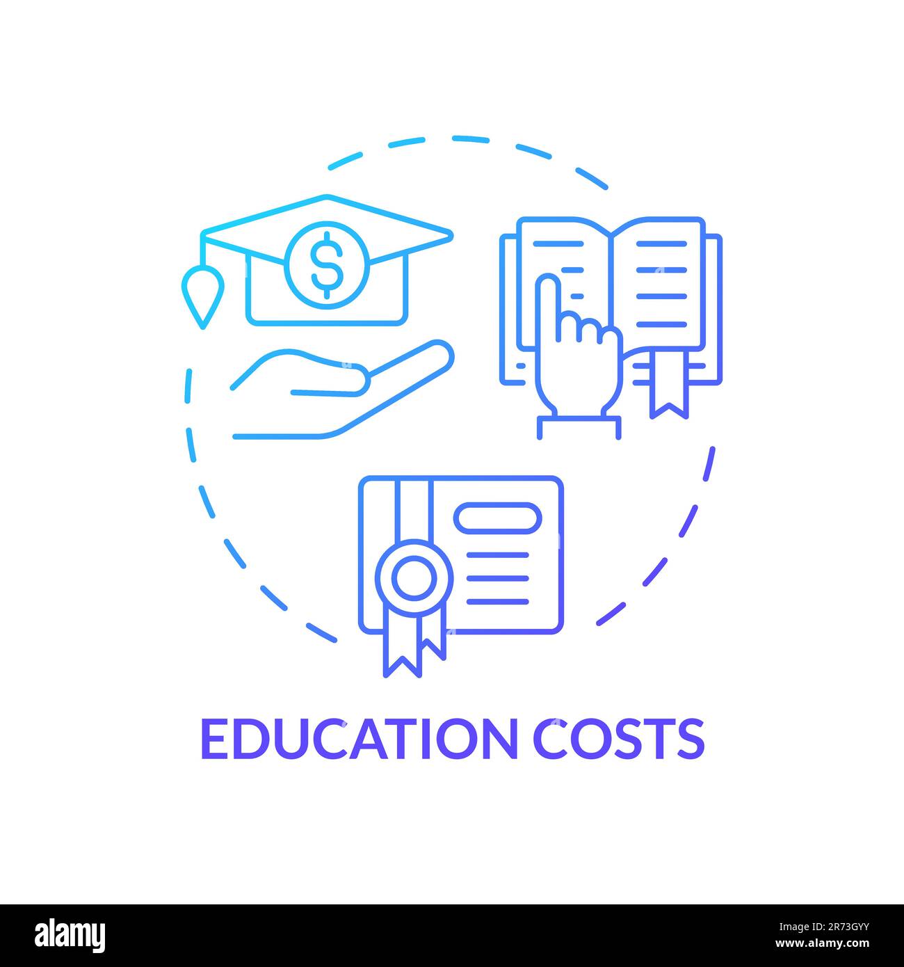Education costs blue gradient concept icon Stock Vector Image & Art - Alamy Education costs blue gradient concept icon Stock Vector Image & Art - Alamy