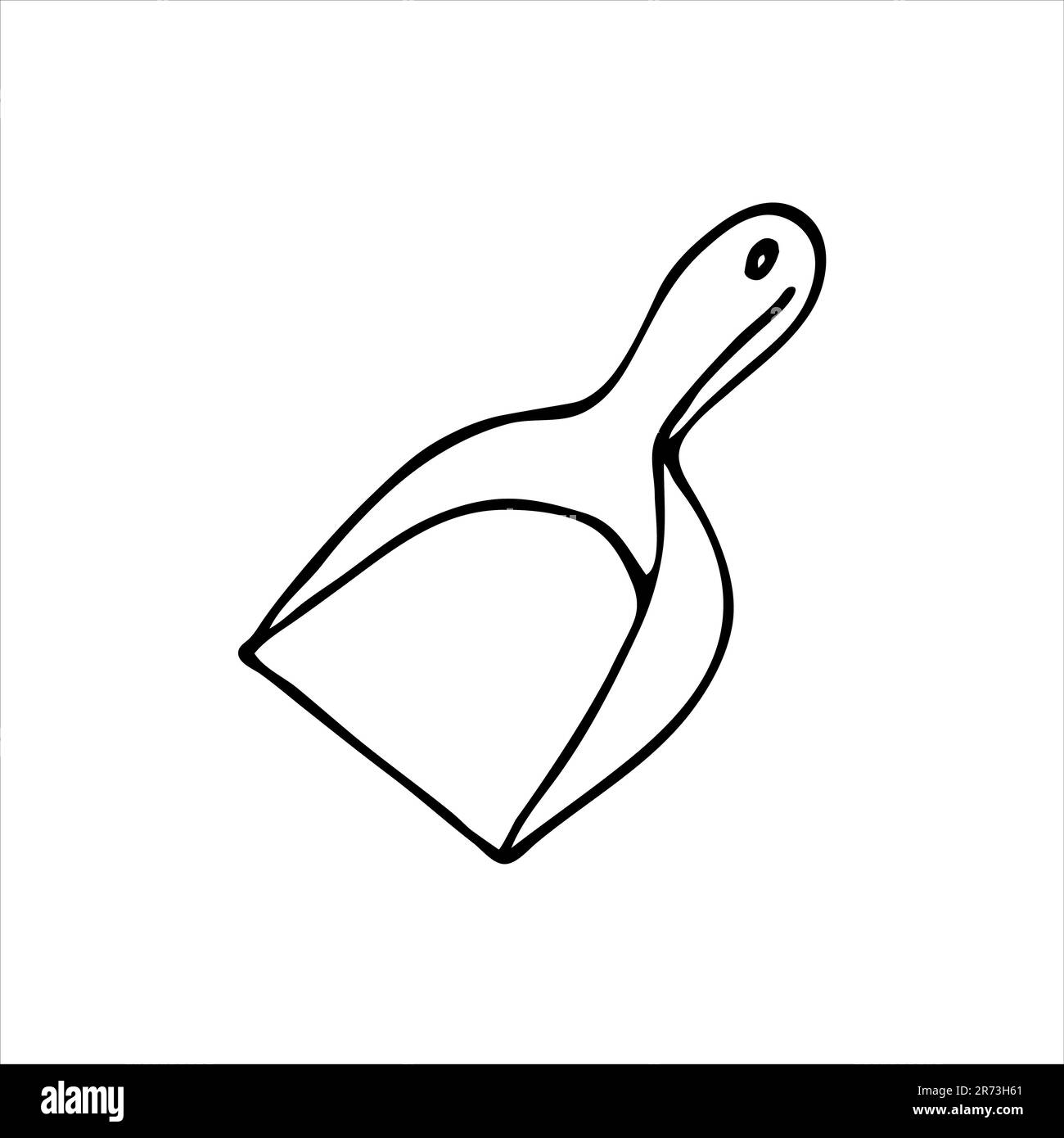 hand-drawn cleaning dustpan Stock Vector Image & Art - Alamy