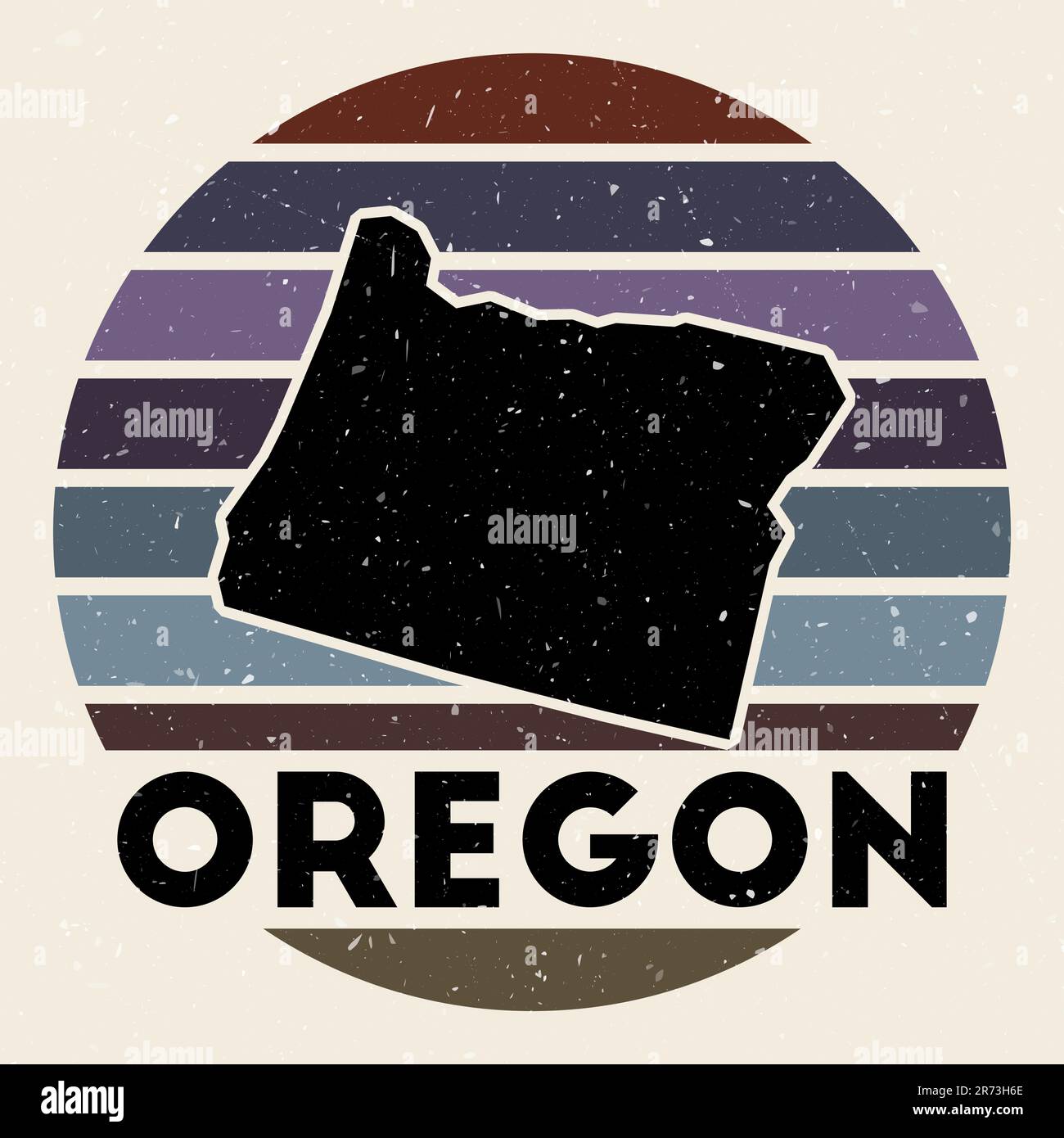 Vintage oregon map hi-res stock photography and images - Alamy