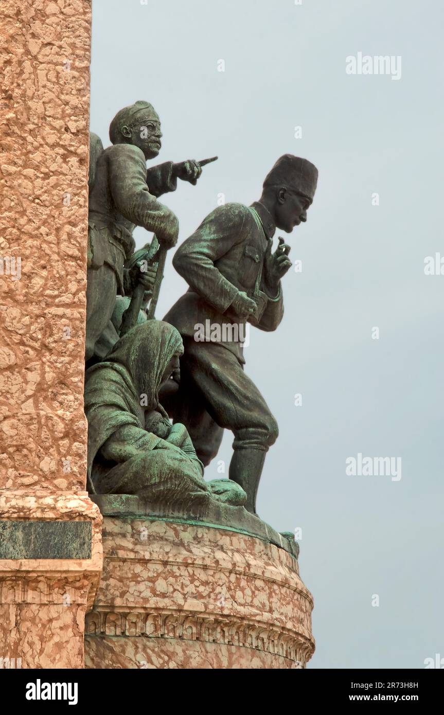 Statue and memorial to Ataturk in Istanbul, Turkey Stock Photo - Alamy
