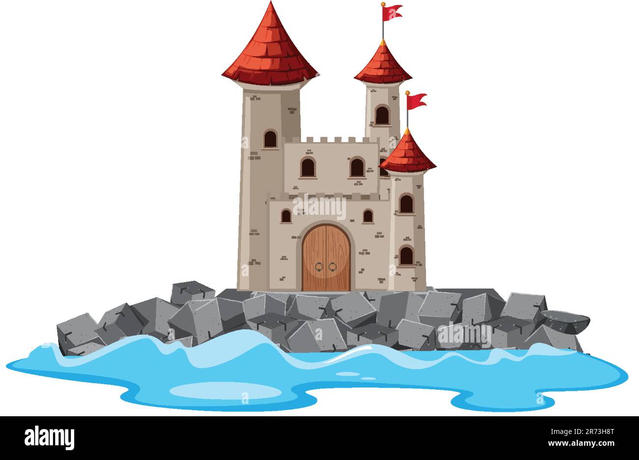 Castle rock land Stock Vector Images - Alamy