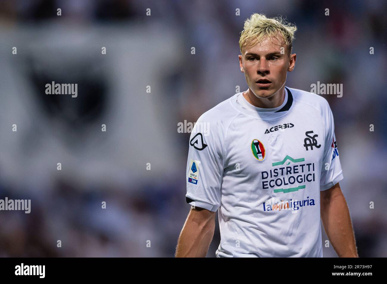 Reggio Emilia, Italy. 11 June 2023. Szymon Zurkowski of Spezia Calcio ...