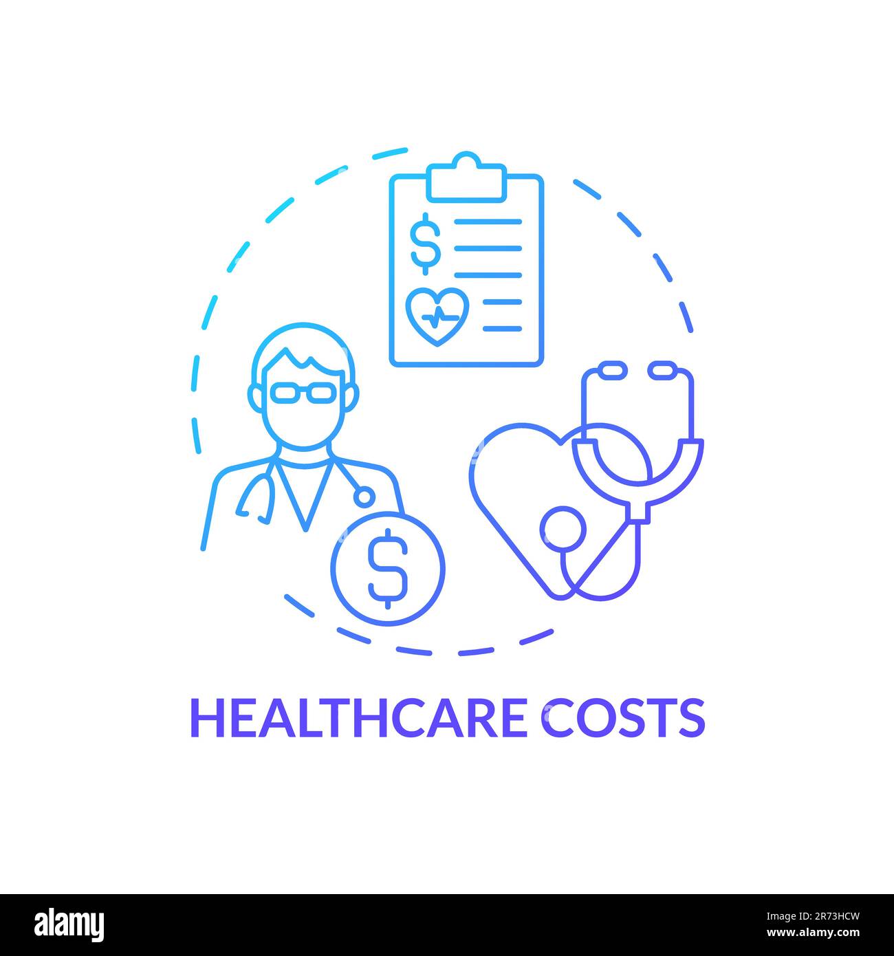 Healthcare costs blue gradient concept icon Stock Vector Image & Art ... Healthcare costs blue gradient concept icon Stock Vector Image & Art ...