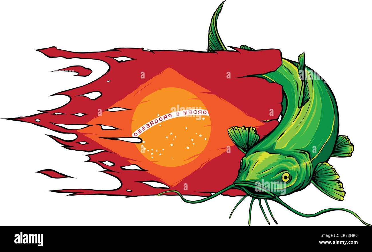Cartoon of colored catfish vector illustration design Stock Vector ...