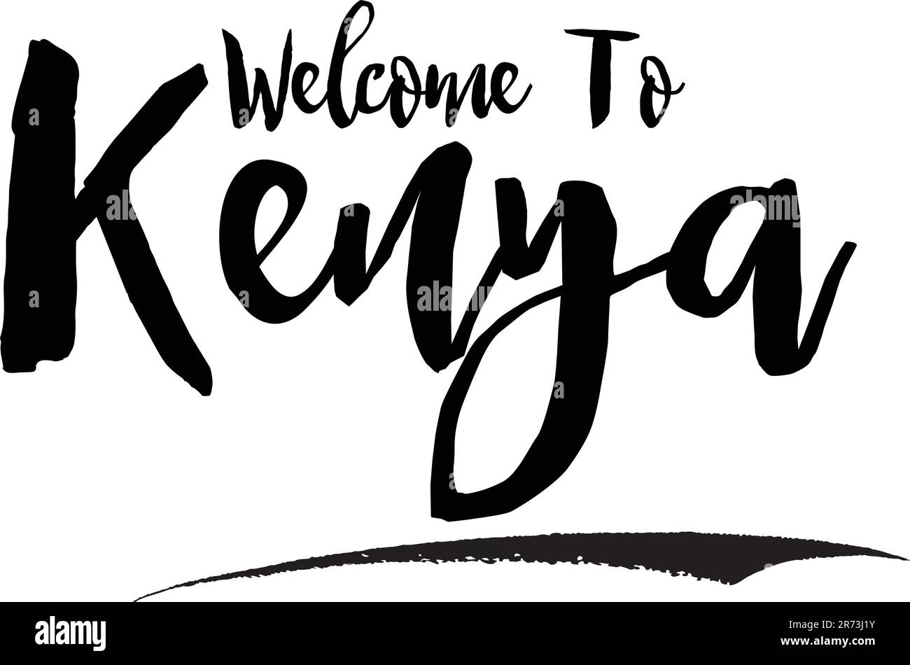 Country Name In Elegant Bold Typography Text Lettering Vector Art ...