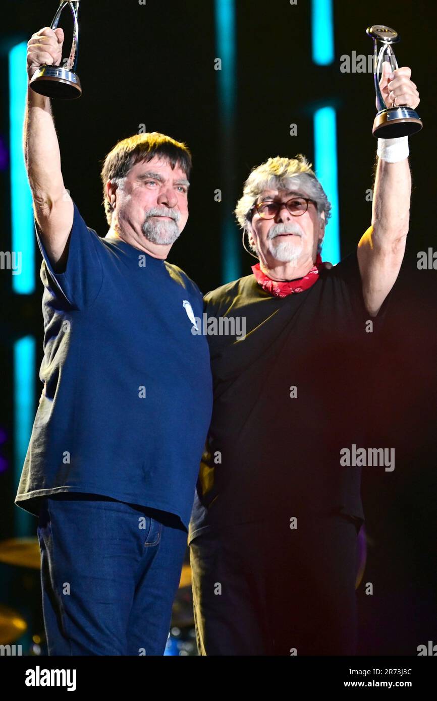 11 June 2023 - Nashville, Tennessee - Randy Owen, Teddy Gentry, Alabama ...