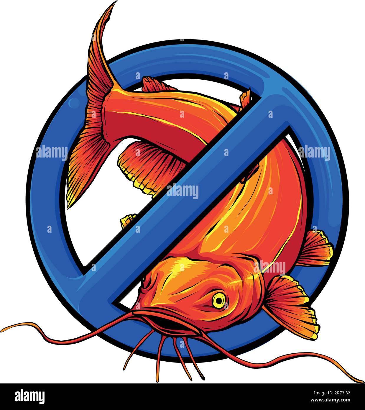 Cartoon of colored catfish vector illustration design Stock Vector ...