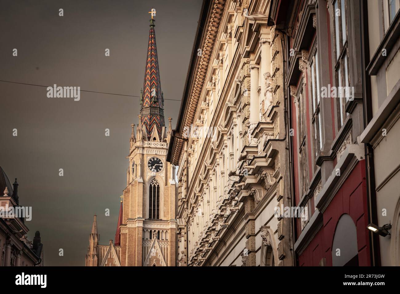 Picture of the Novi Sad cathedral. The Name of Mary Church is a Roman ...